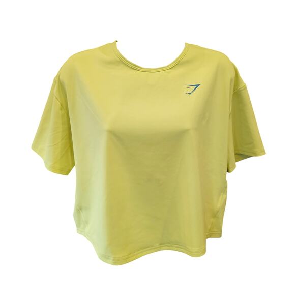 Gymshark | Tops | Gymshark Pulse T Shirt S Oversized Semi Cropped Neon ...